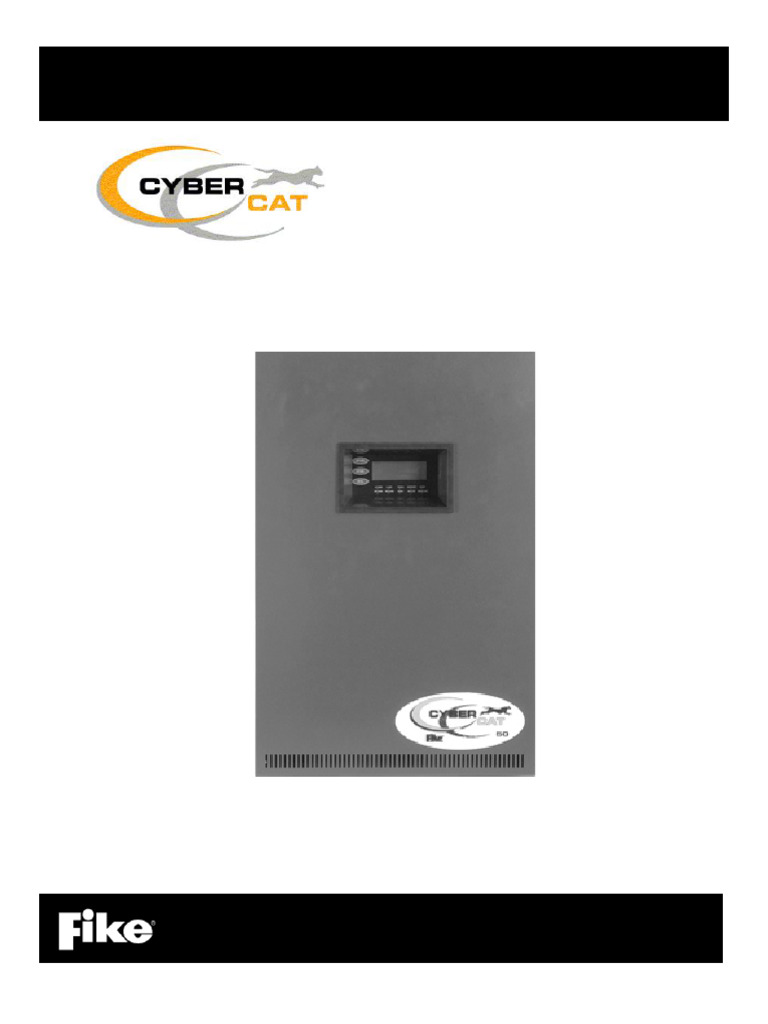 CyberCat 50 Fire Alarm Installation Guide | PDF | Electricity | Electronics