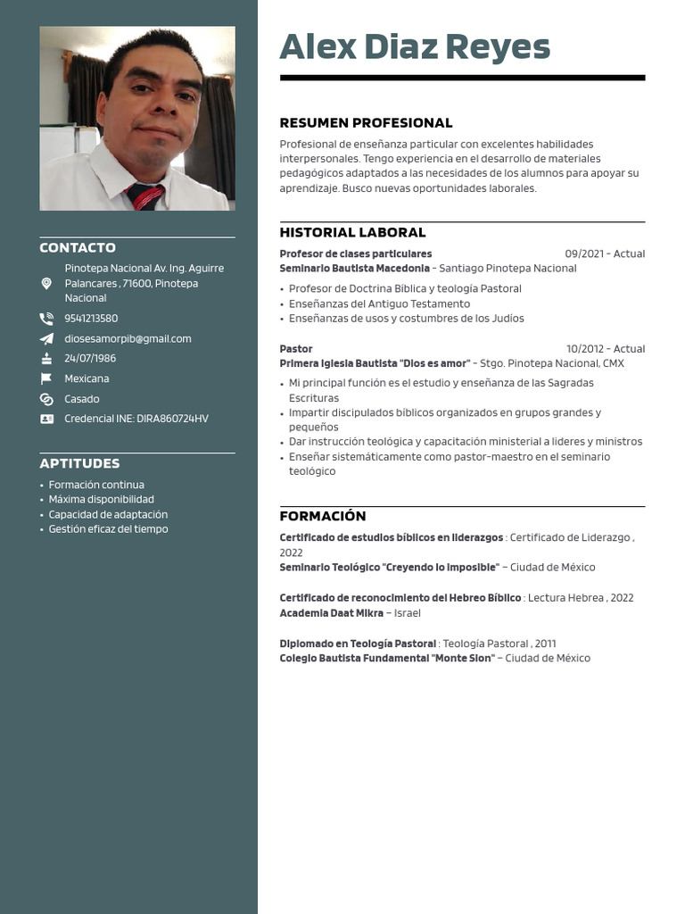 Alex Diaz Reyes CV | PDF