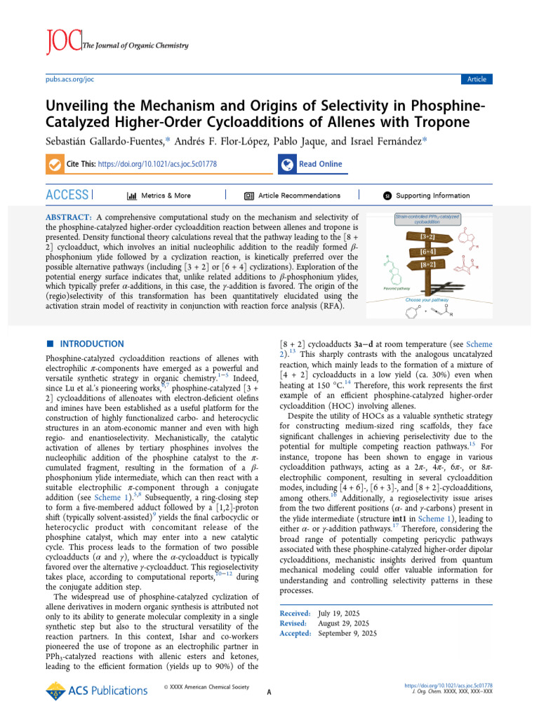 Gallardo Fuentes Et Al 2025 Unveiling The Mechanism and Origins of ...