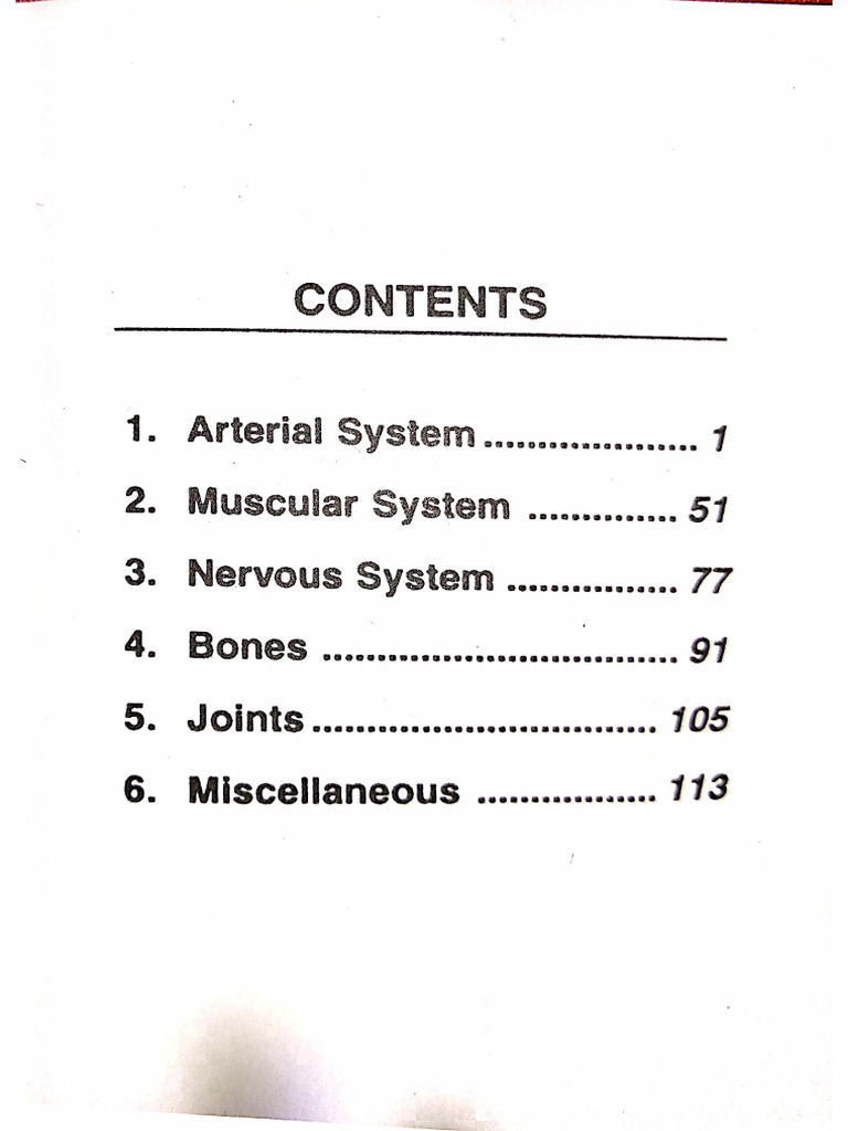 Anatomy Mnemonics For Medical Student | PDF