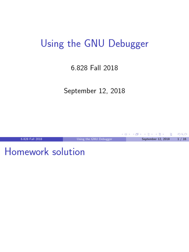 GDB Slides | PDF | Computer Science | Computer Programming