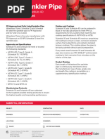 ASTM A53 Schedule 40 Submittal Sheet | PDF | Pipe (Fluid Conveyance) | Building Engineering