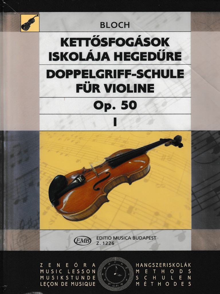 Bloch Double Stop For Violin 1 | PDF