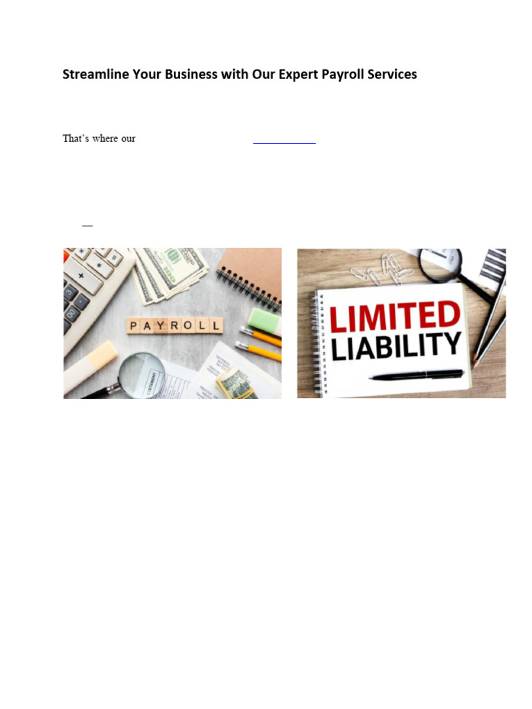 Streamline Your Business With Our Expert Payroll Services | PDF ...
