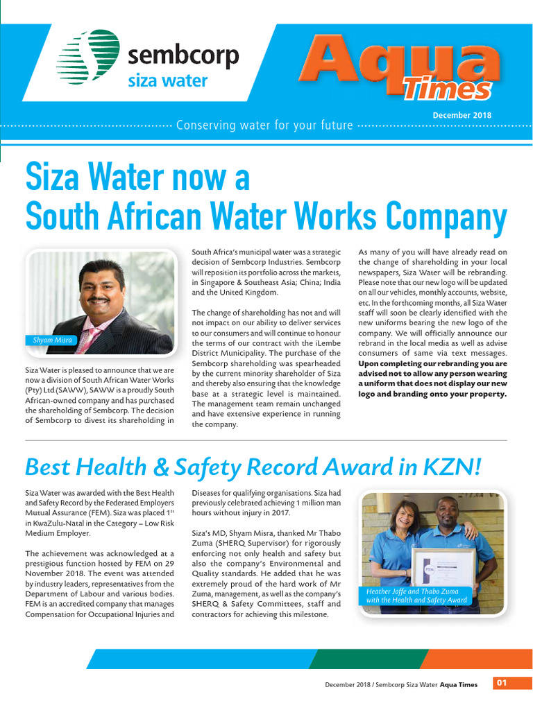 Sembcorp+External+Newsletter DEC+2018 Rev+2 | PDF | Sanitary Sewer ...