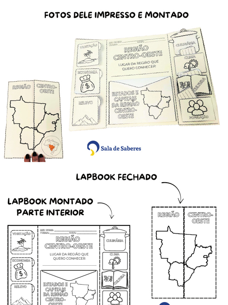 Lapbook da Região Centro-Oeste | PDF