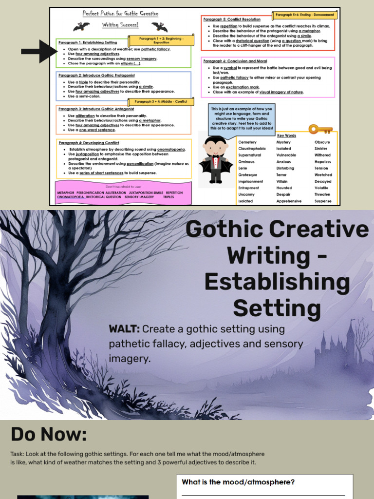 Gothic Creative Writing | PDF | Gothic Fiction