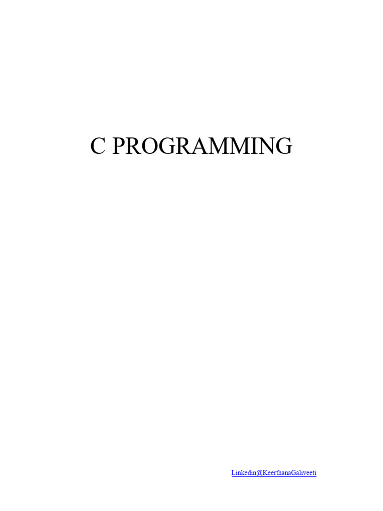 C Programming Made Easy For Absolute Beginners | PDF | Data Type ...