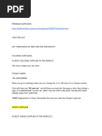 DHgate Clothing and Shoe Spreadsheet | PDF | Shoe | Nike