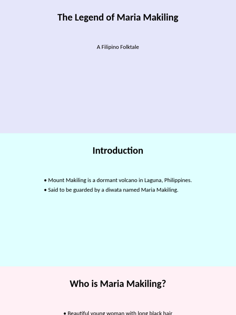 The Legend of Maria Makiling | PDF