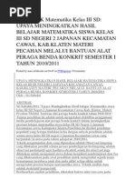 PTK Pembelajaran Tematik Kelas III SD | PDF