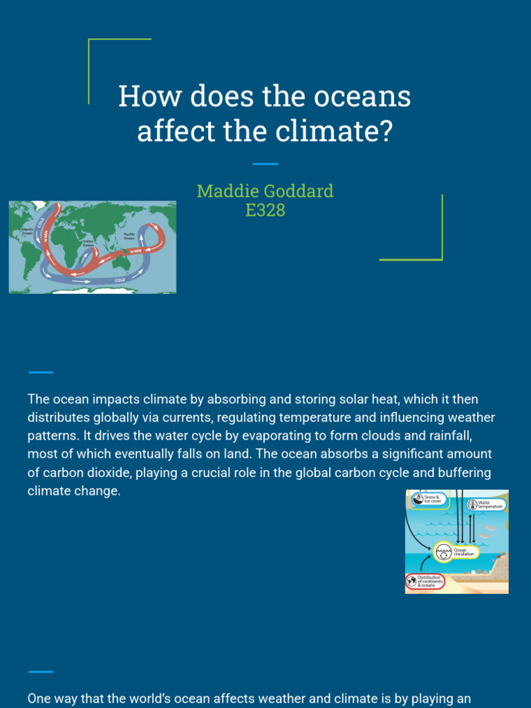 How Does Oceans Affect Climate | PDF