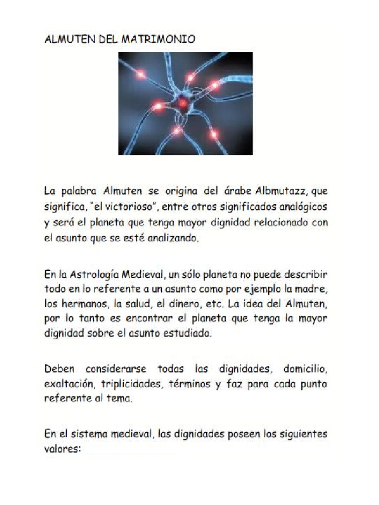 Almuten Del Matrimonio | PDF