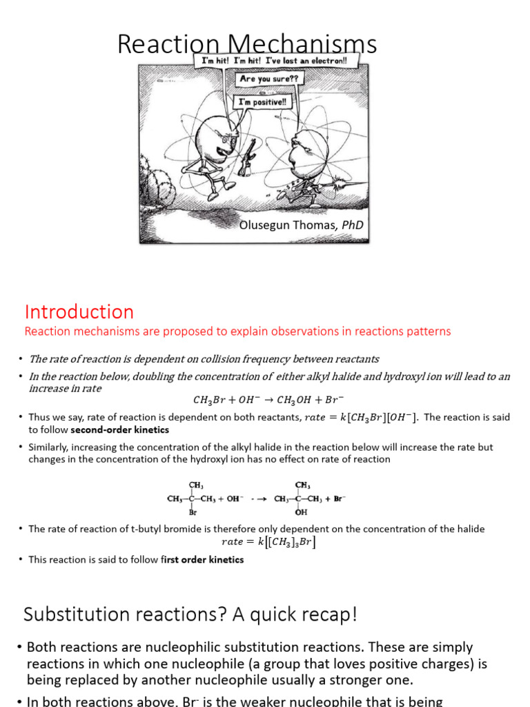 Reaction Mechanisms - 054454 | PDF | Chemical Reactions | Alkene