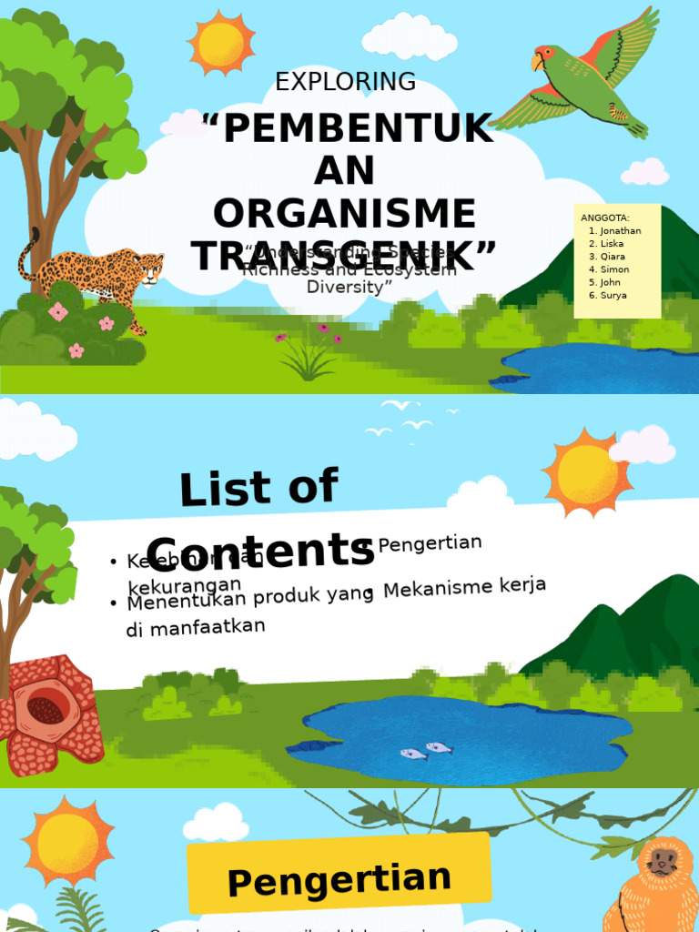 Blue and Green Illustrative Exploring Biodiversity Presentation | PDF