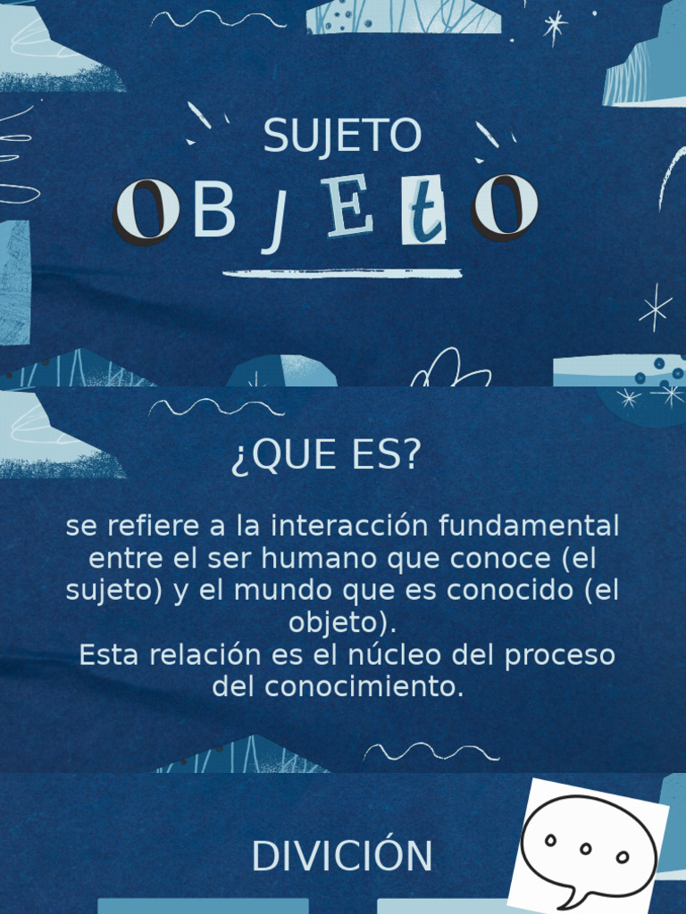 Presentación Sujeto - Objeto | PDF