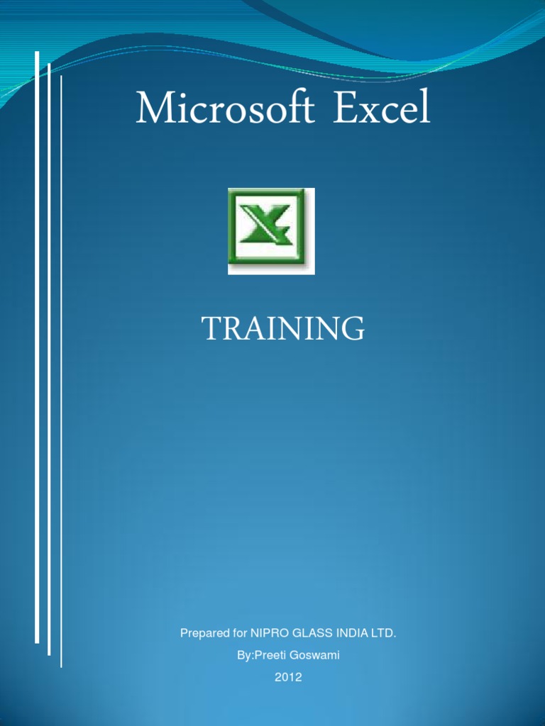 Microsoft Excel Training Guide | PDF | Spreadsheet | Microsoft Excel