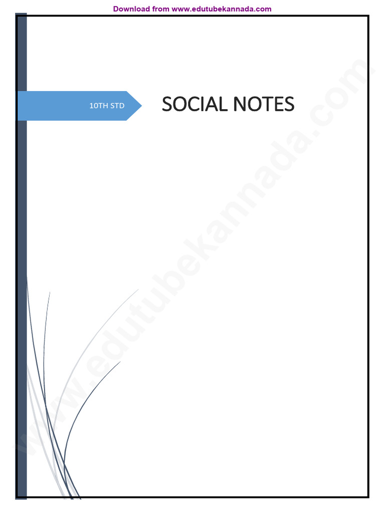10th STD Social Science Part-2 Way To Success Notes Eng Version by Sai ...