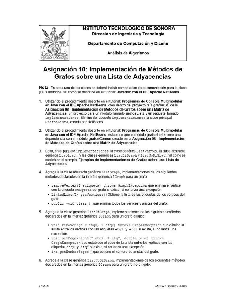 Implementación de Grafos en Java | PDF | Vértice (teoría de grafos ...