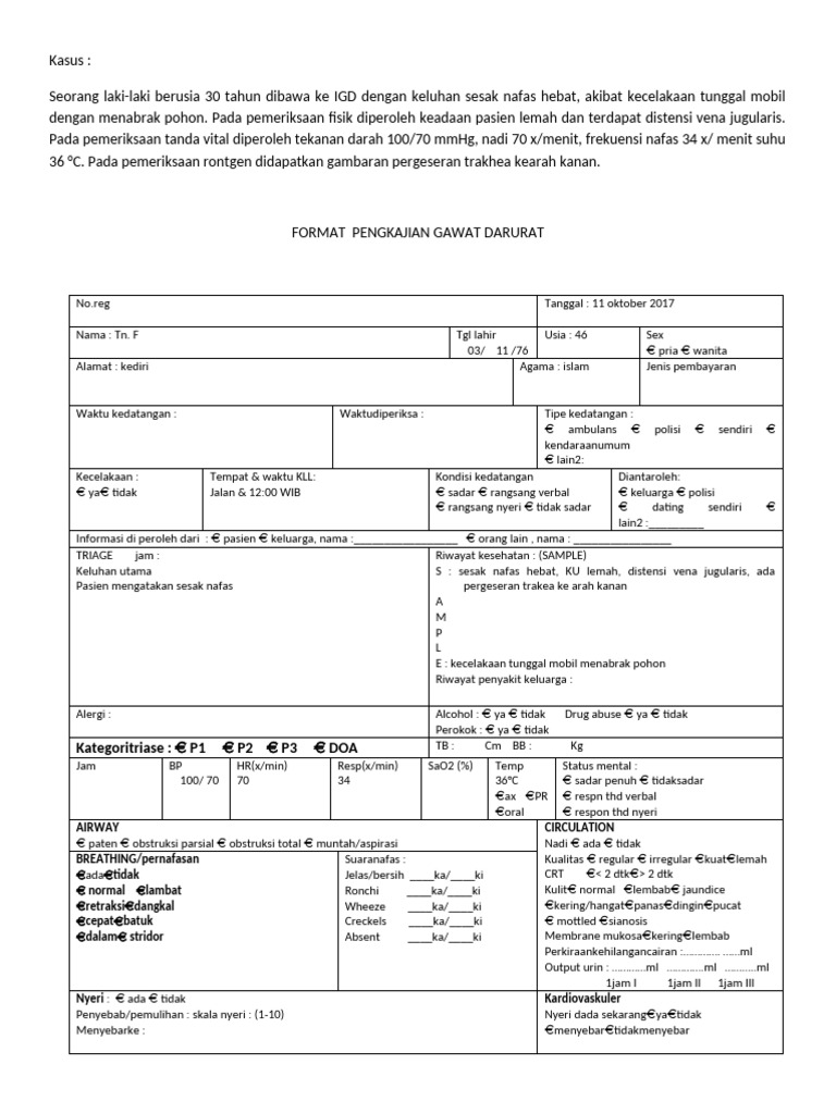 Pengkajian Gadar | PDF