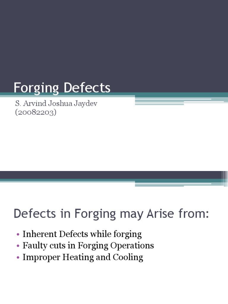 Aluminum Forging Defects