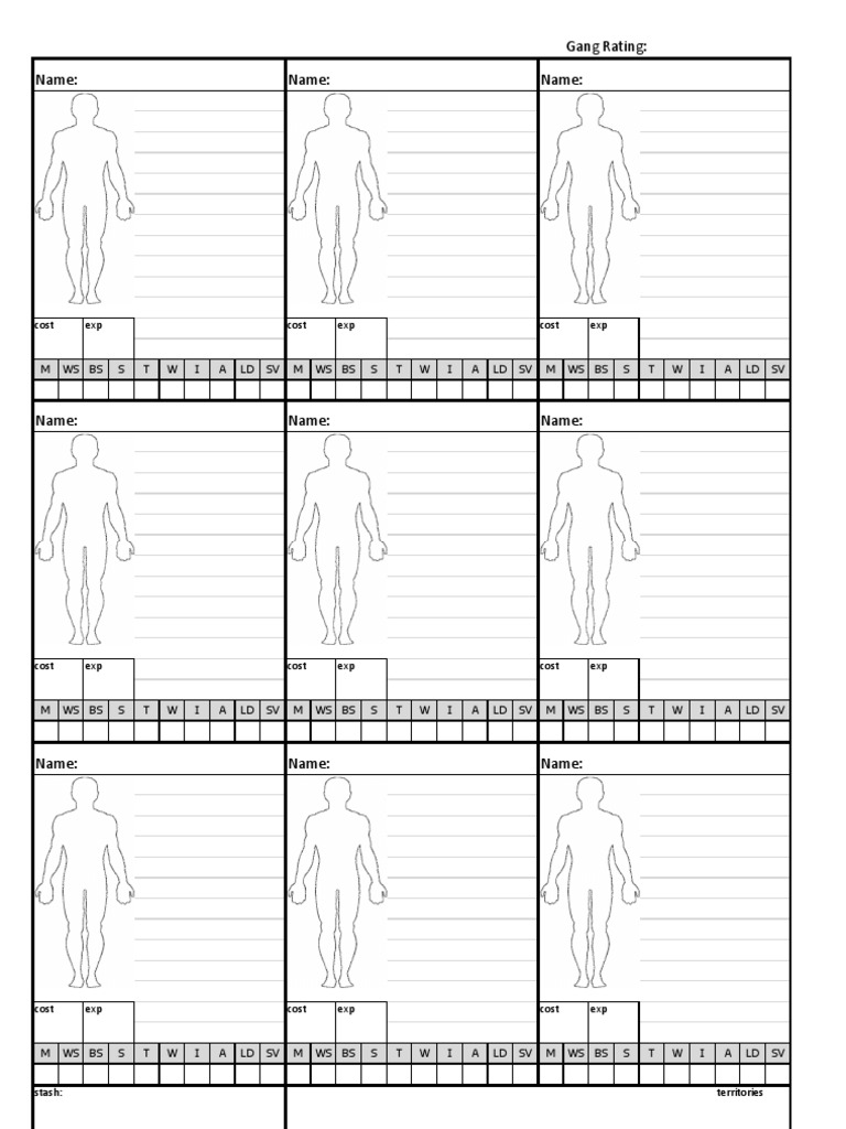 Necromunda Roster | PDF