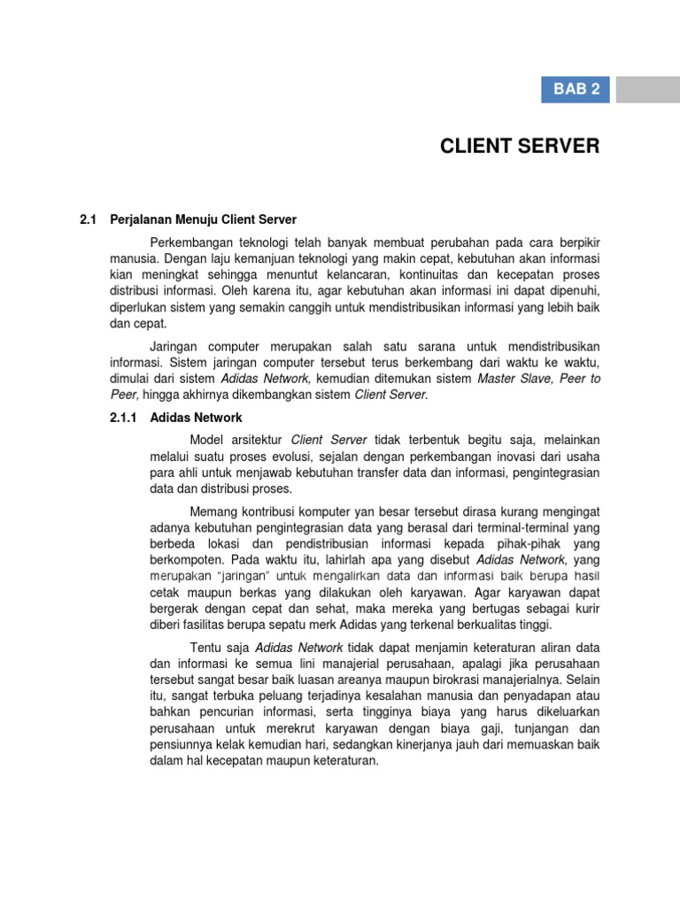 Bab 2 Client Server | PDF | Komputer