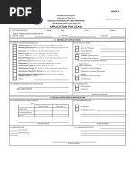 CS Form No. 6 Revised 2020 Application For Leave Fillable 2024 TEACHING ...