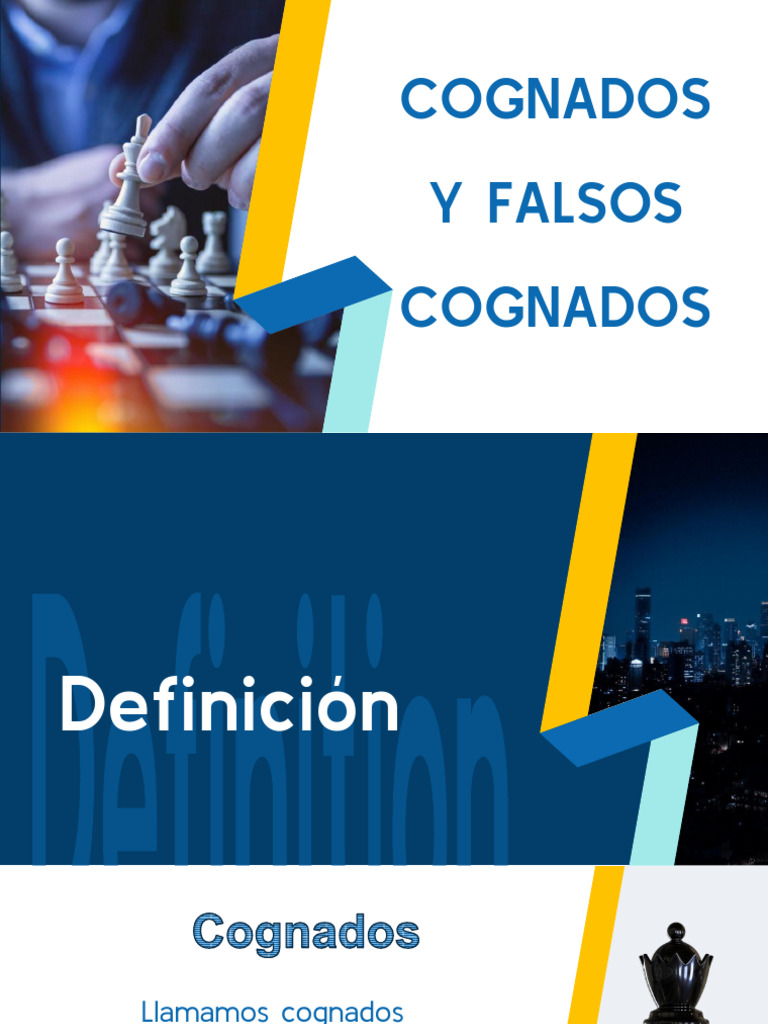 Definición de Cognados y Falsos Cognados | PDF | Comunicación humana ...