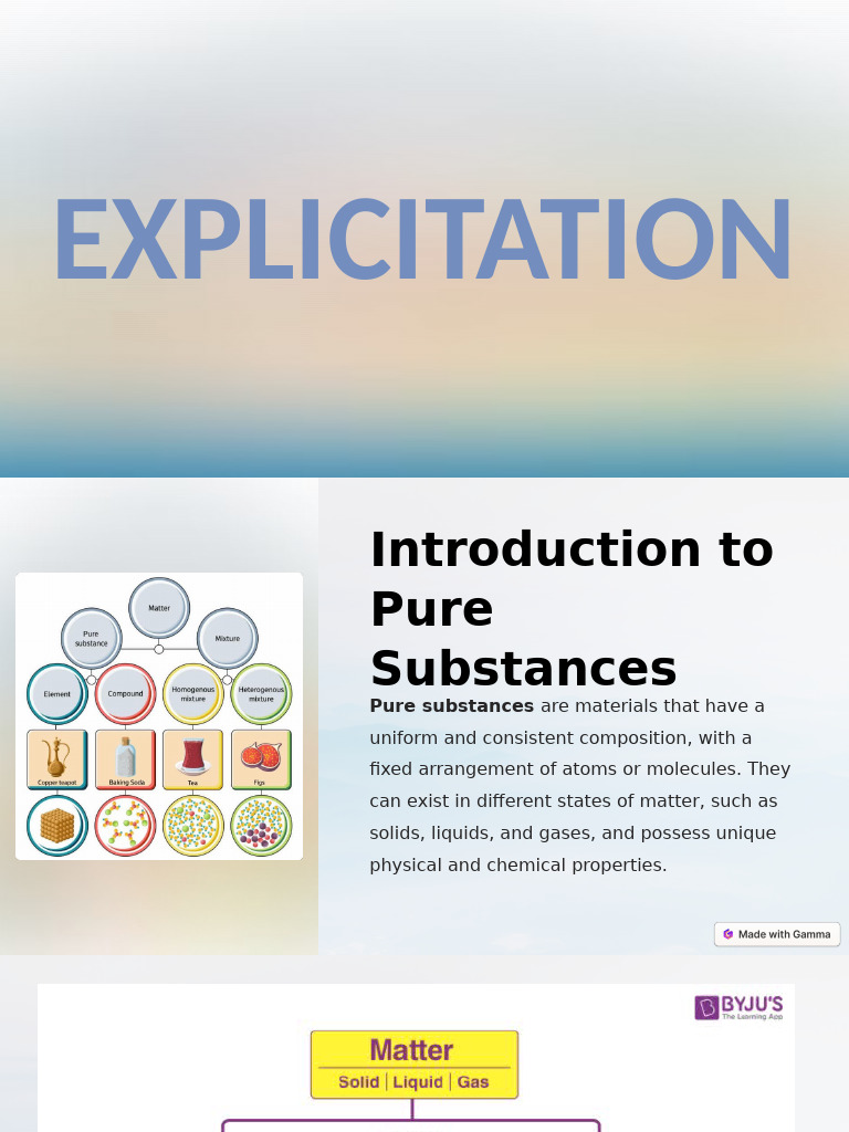 Understanding Pure Substances: Types & Examples | PDF
