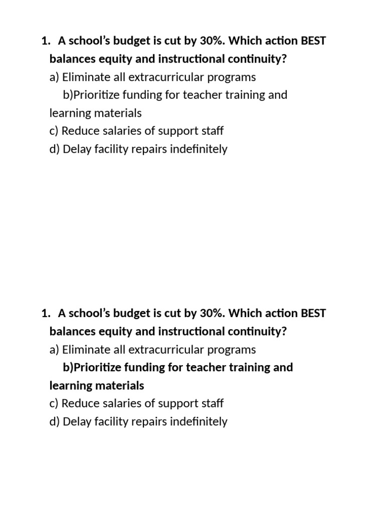 Domain 2 Managing School Operations | PDF | Budget | Audit