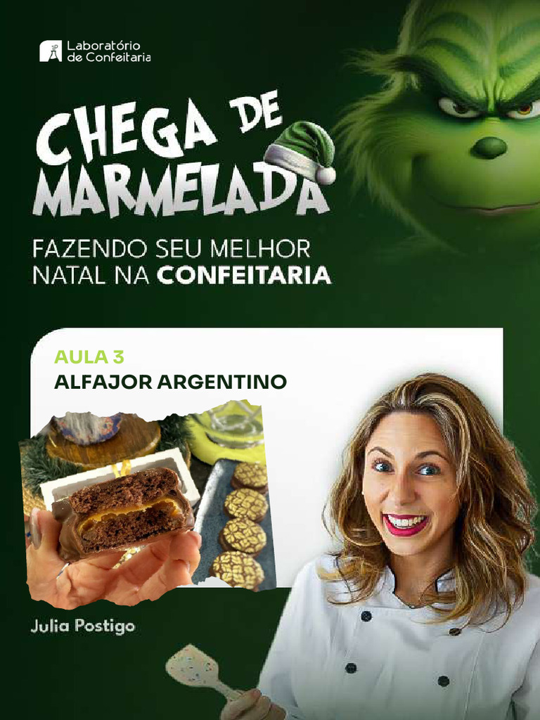 [AULA 3] Chega de Marmelada - Natal - Julia Postigo | PDF | Creme (gastronomia) | Alimentos