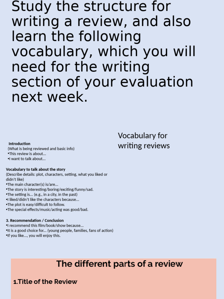 Guide to Writing Effective Reviews | PDF