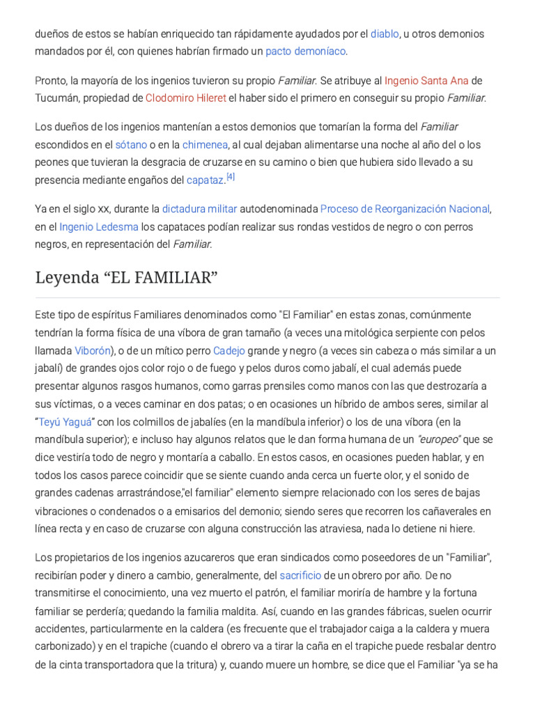 El Familiar - Wikipedia, La Enciclopedia Libre | PDF