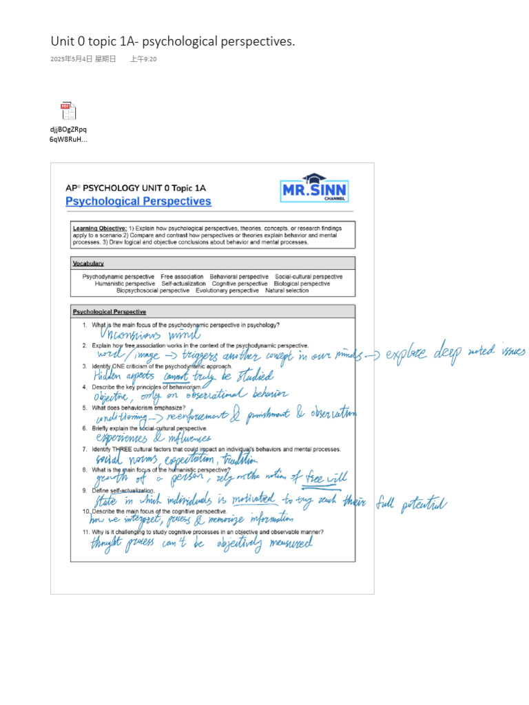 AP Psych Review | PDF | Mental Disorder | Schizophrenia