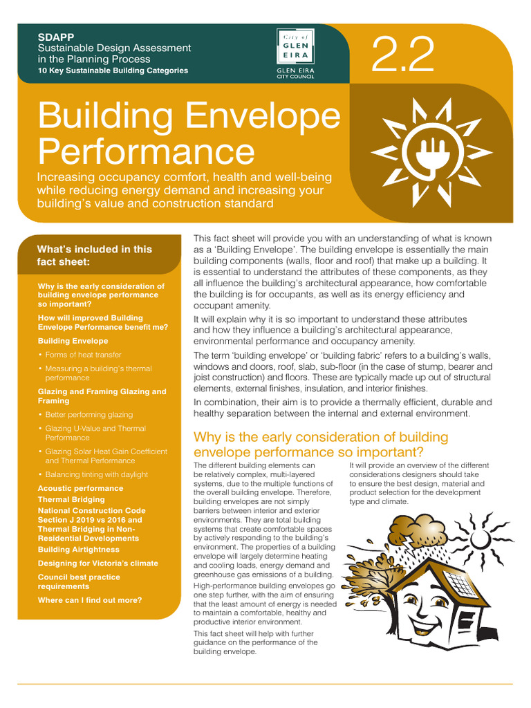 Building Envelope Performance Guide | PDF | Building Insulation | Heat ...