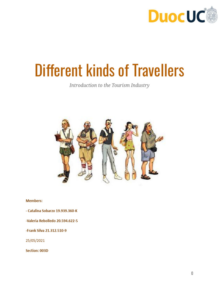 Different Kinds of Travellers | PDF | Tourism | Gastronomy