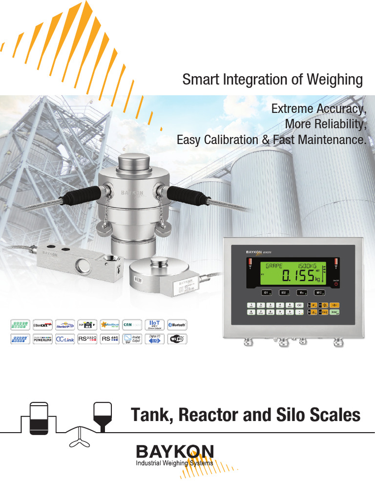 Baykon Tank Reactor and Silo Scales Catalogue | PDF | Programmable ...