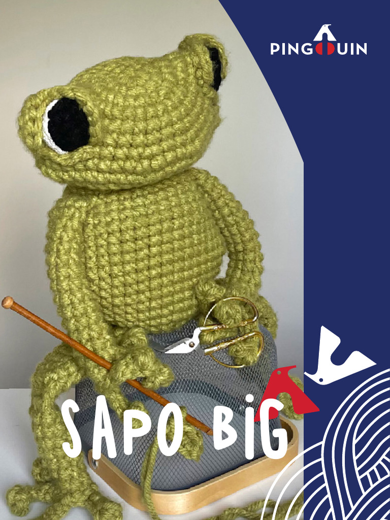 Ebook_ Sapo Big Em Crochê Com Fio MELROSE | PDF | Crochê | Artes Têxteis