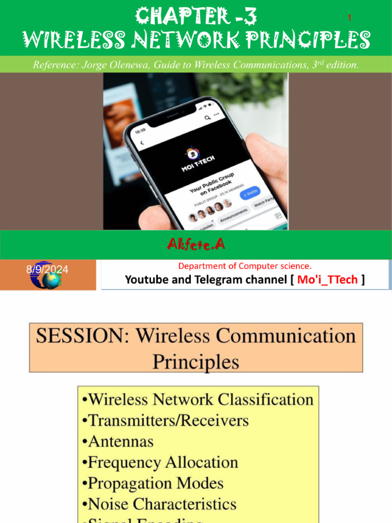Ch-3 - Wireless Network Principles TBP | PDF