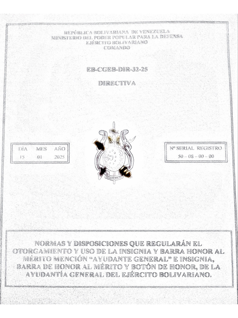 Directiva Eb-Cgeb-Dir-32-25 | PDF