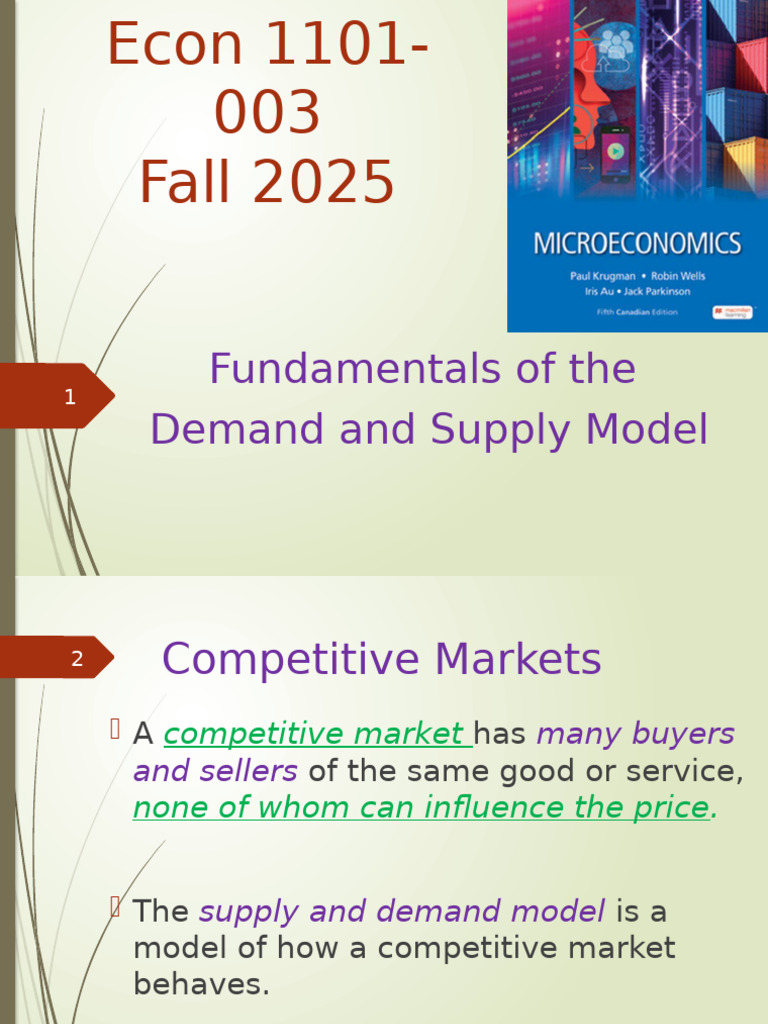 3 - Demand and Supply - Fall 2025-Student | PDF | Economic Equilibrium | Demand