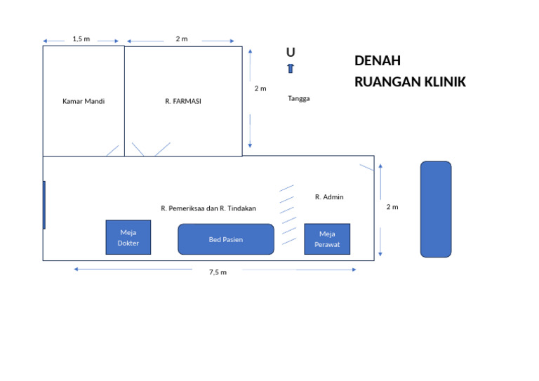 Denah Ruangan Klinik Terperinci | PDF