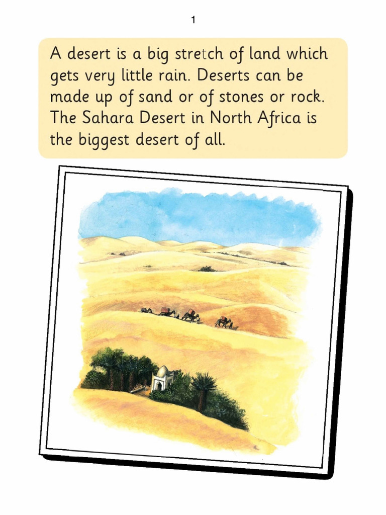 Deserts Reading Comprehension - Removed | PDF