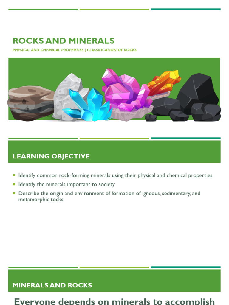 Rocks and Minerals: Properties and Types | PDF | Rock (Geology ...