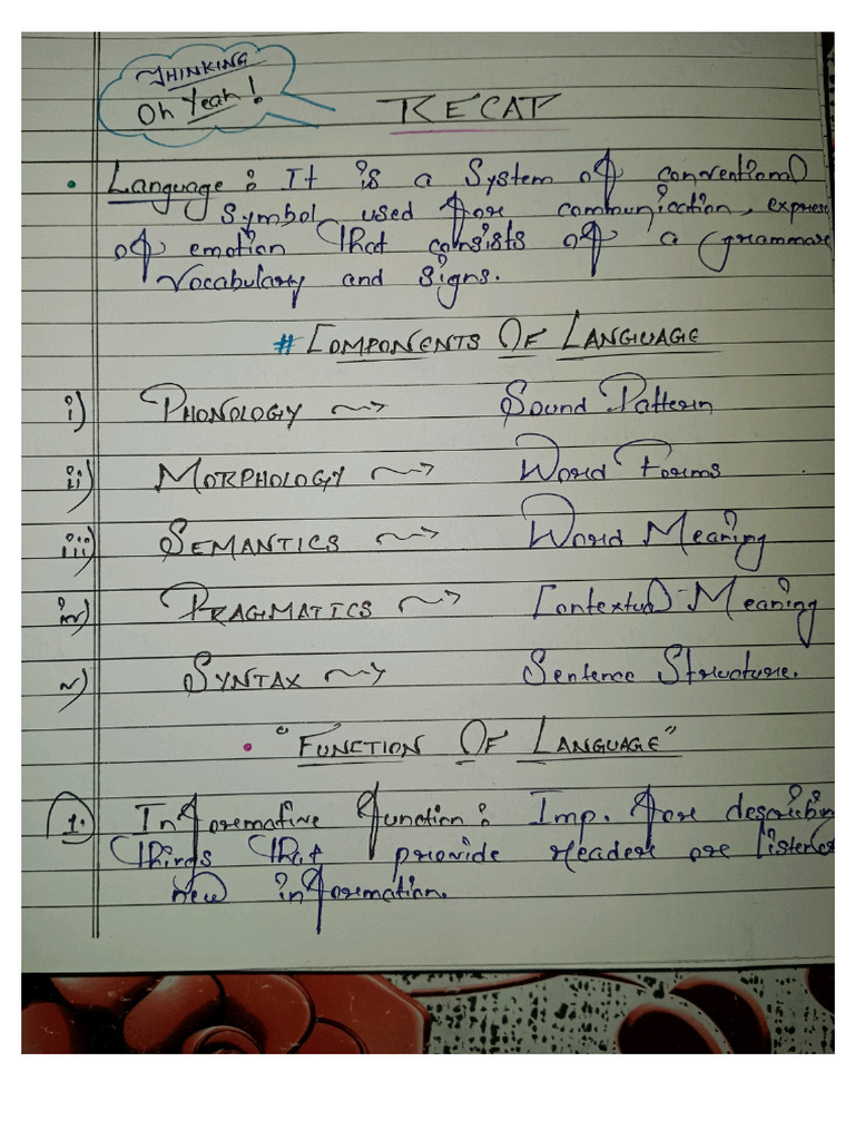 English - Notes ! | PDF