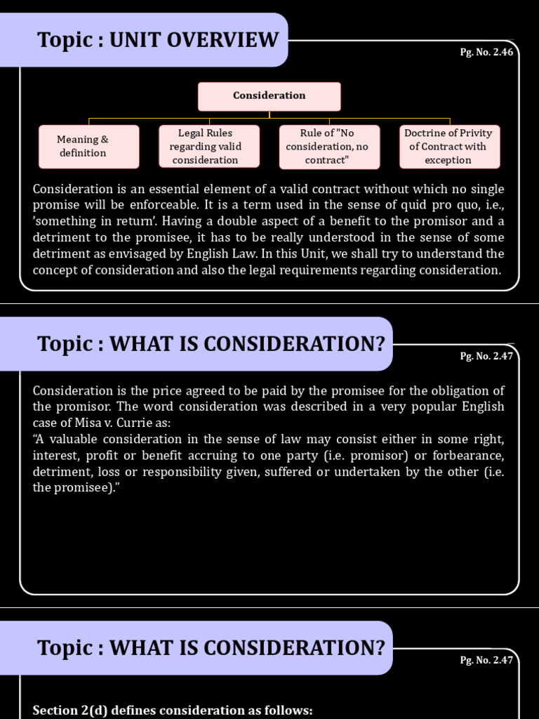 Ica Contract Unit 02 (1) - Organized | PDF | Consideration | Assignment ...