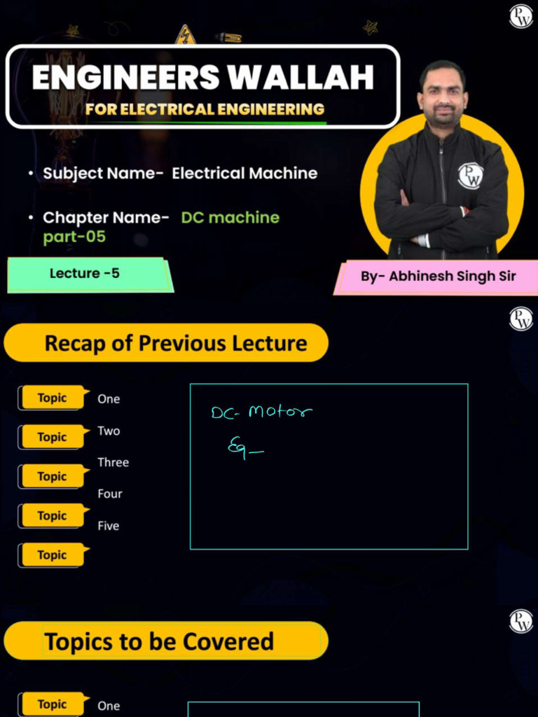 DC Machine 05 - Class Notes | PDF