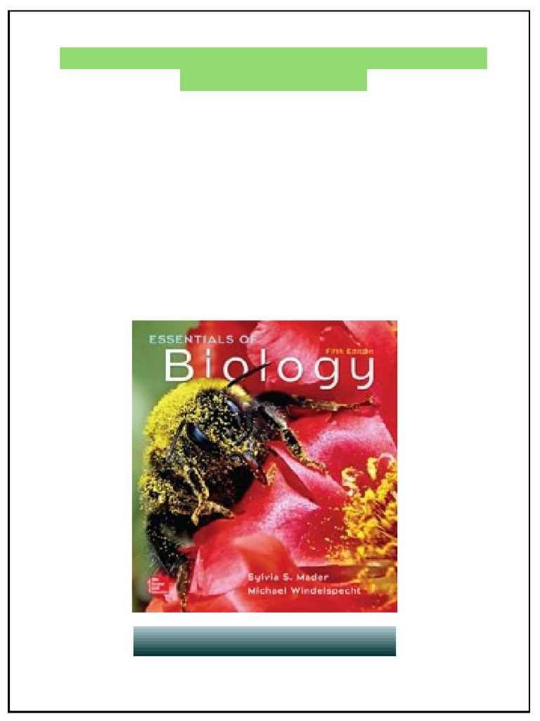 Test Bank For Essentials of Biology 5th Edition by Mader Updated 2025 ...