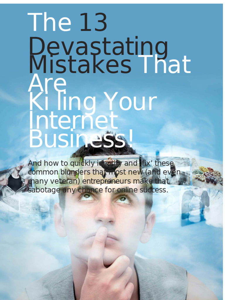 13 Mistakes Sabotaging Your Online Business | PDF